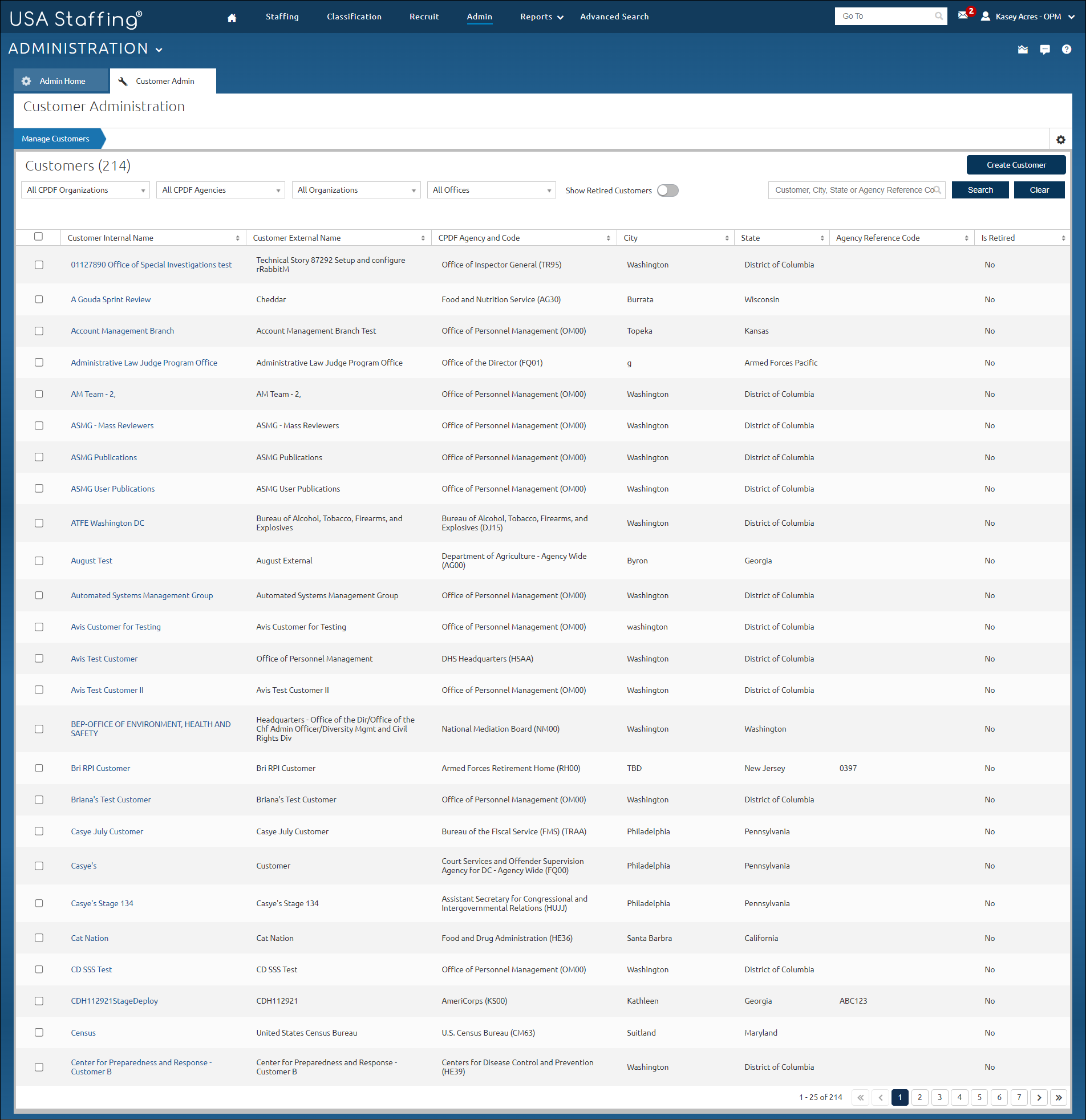 Manage Customers Overview – USA Staffing Online Help