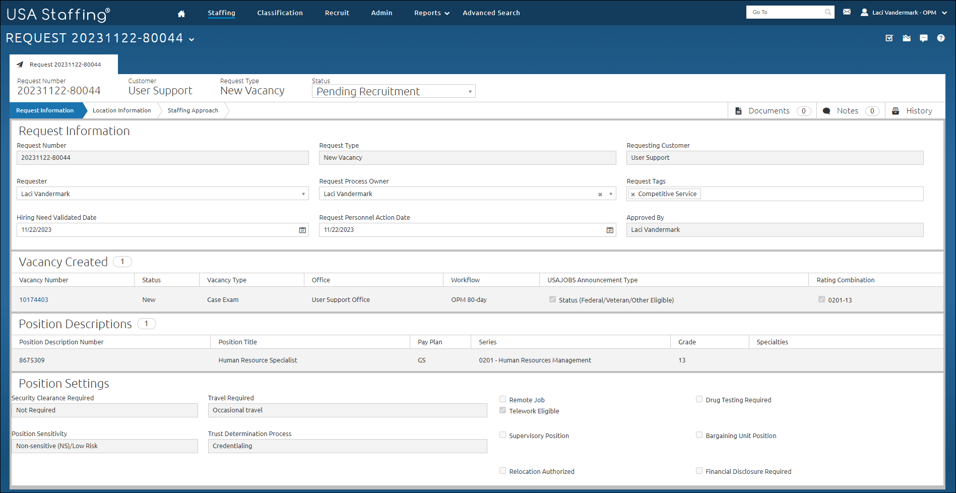 Request Information Overview – USA Staffing Online Help