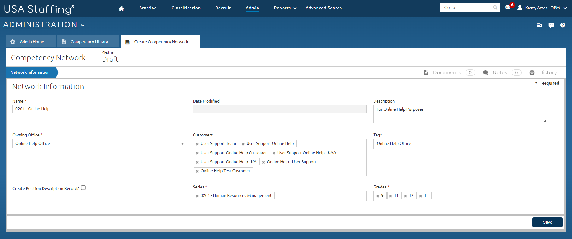 Create Competency Network Overview – USA Staffing Online Help