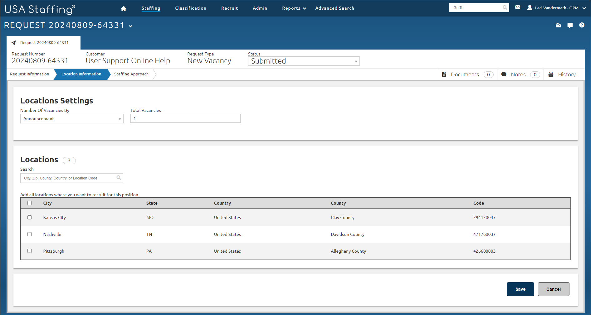 Approving a request – USA Staffing Online Help