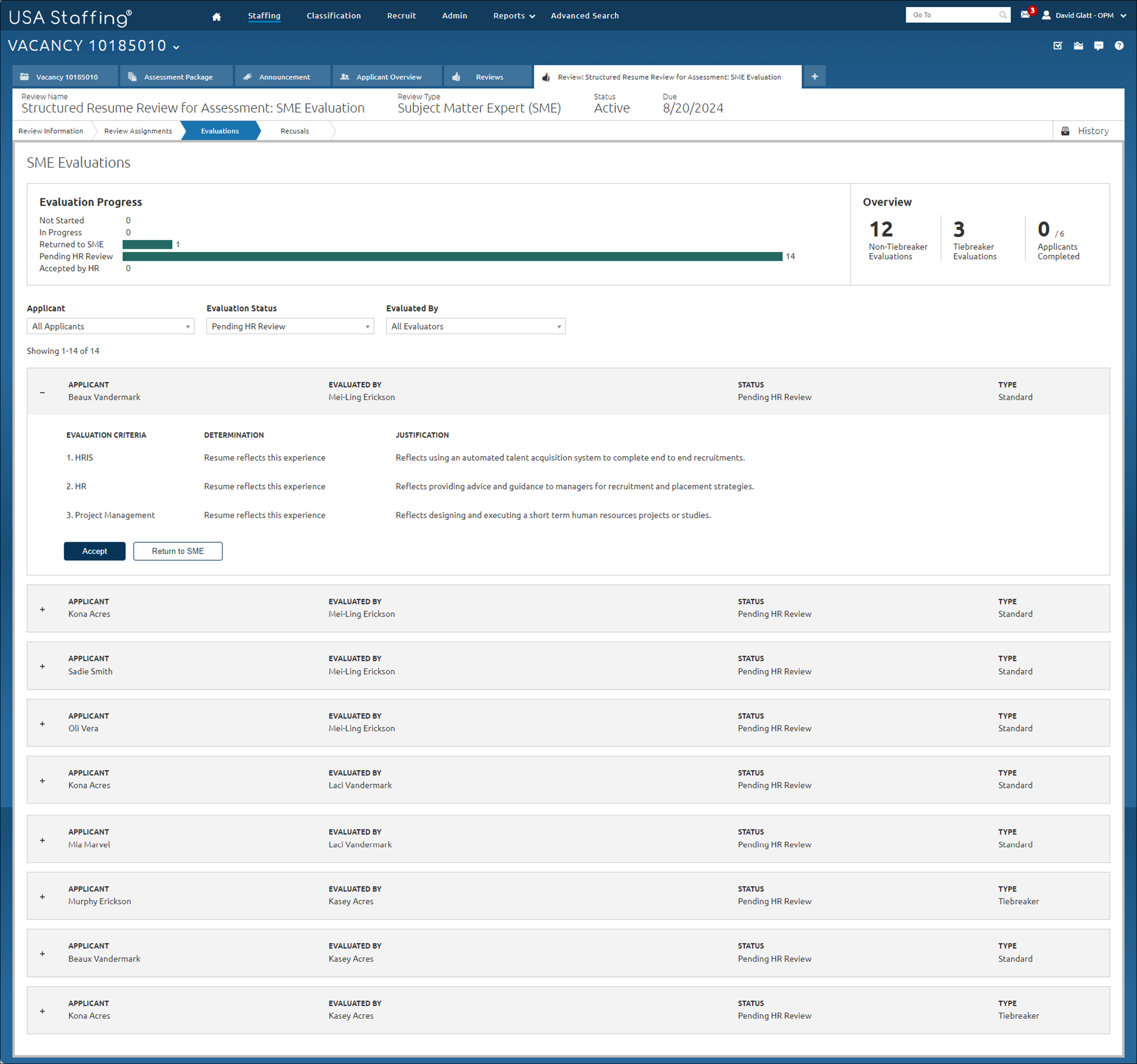 Subject Matter Expert (SME) Review - Evaluations Overview – USA ...
