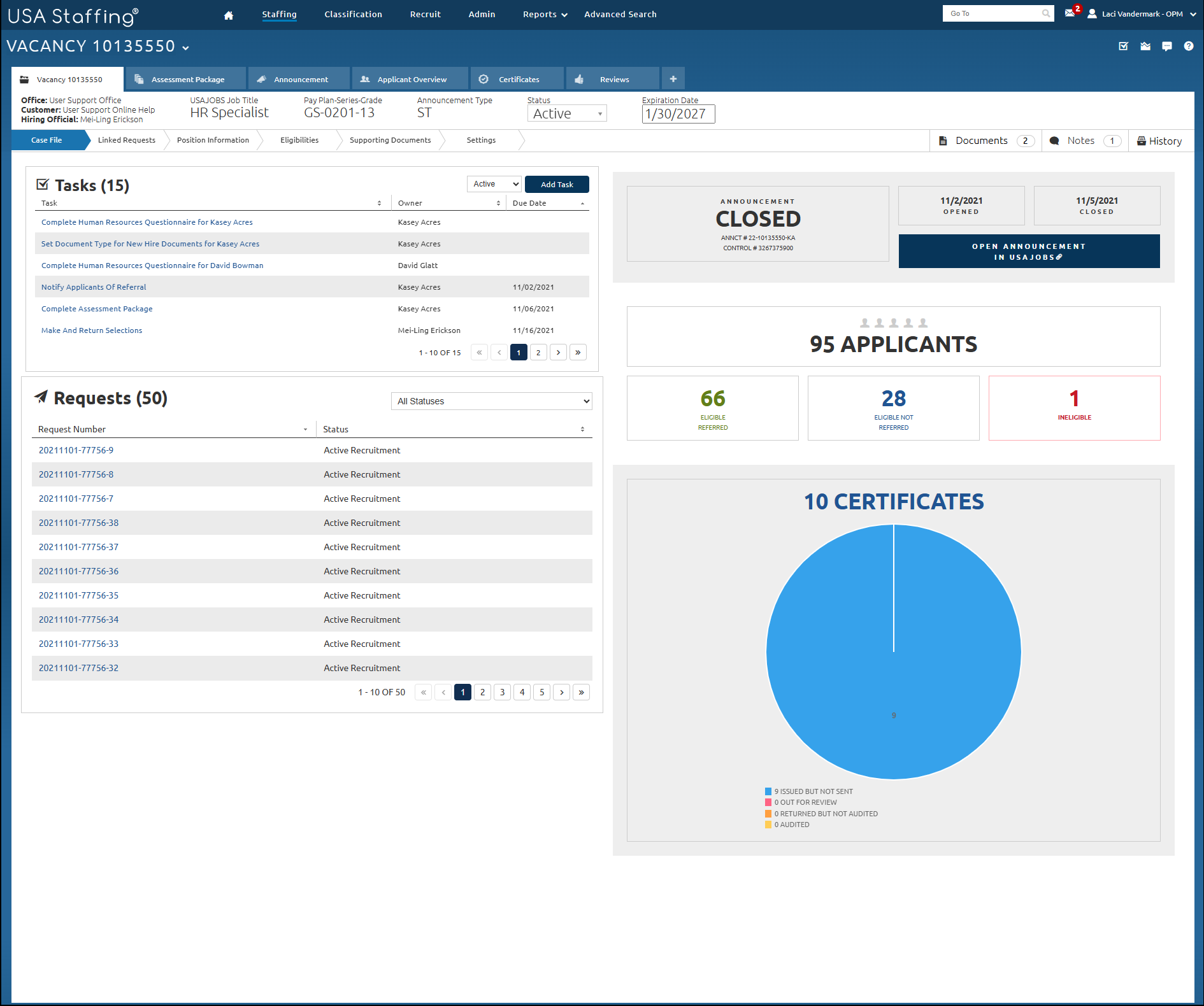 Case File Overview – USA Staffing Online Help