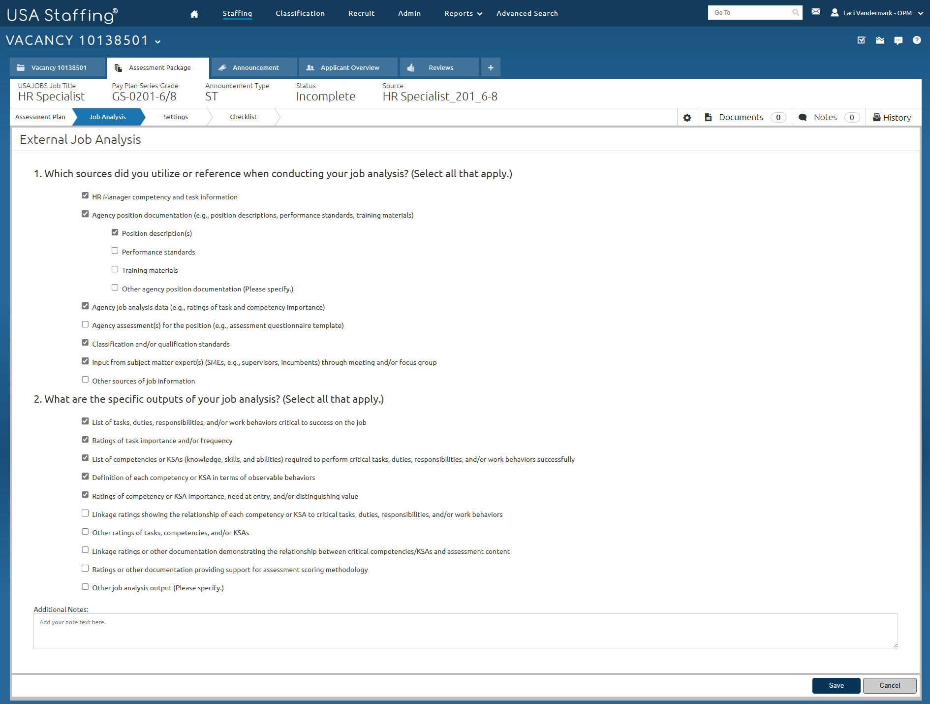 Job Analysis Overview – USA Staffing Online Help