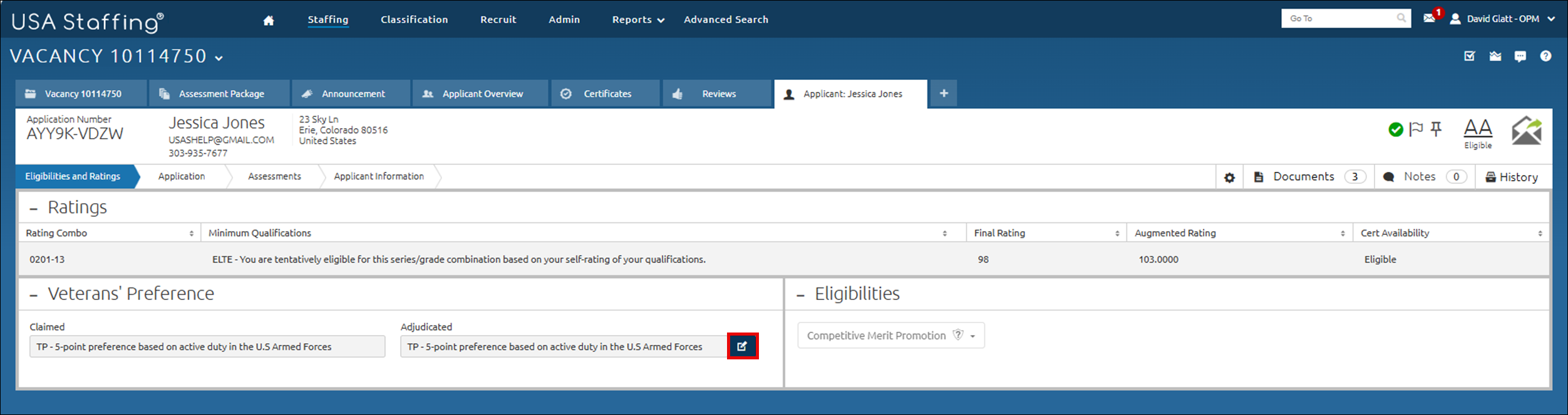Adjudicating veterans' preference – USA Staffing Online Help