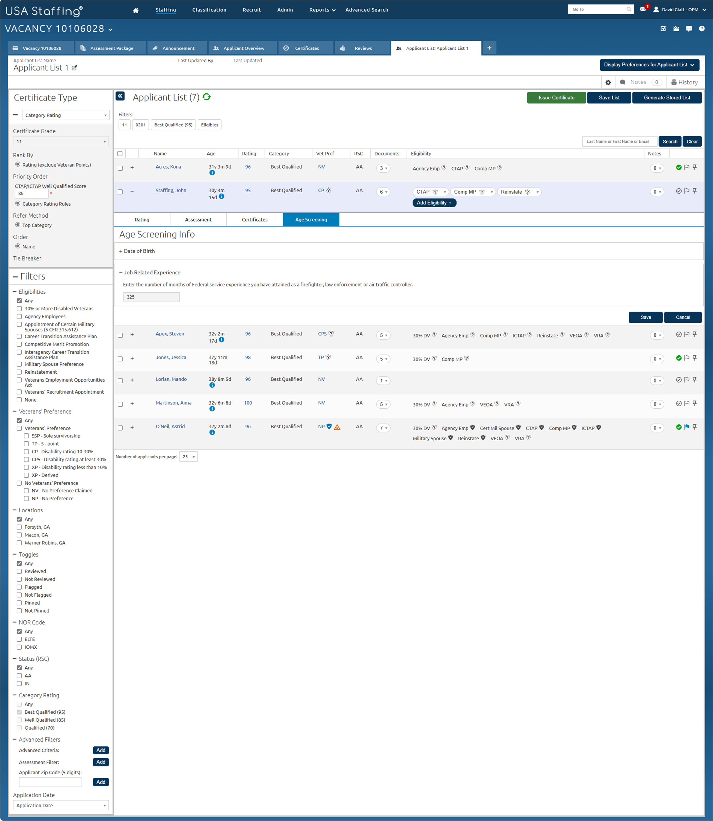 Editing job related experience – USA Staffing Online Help