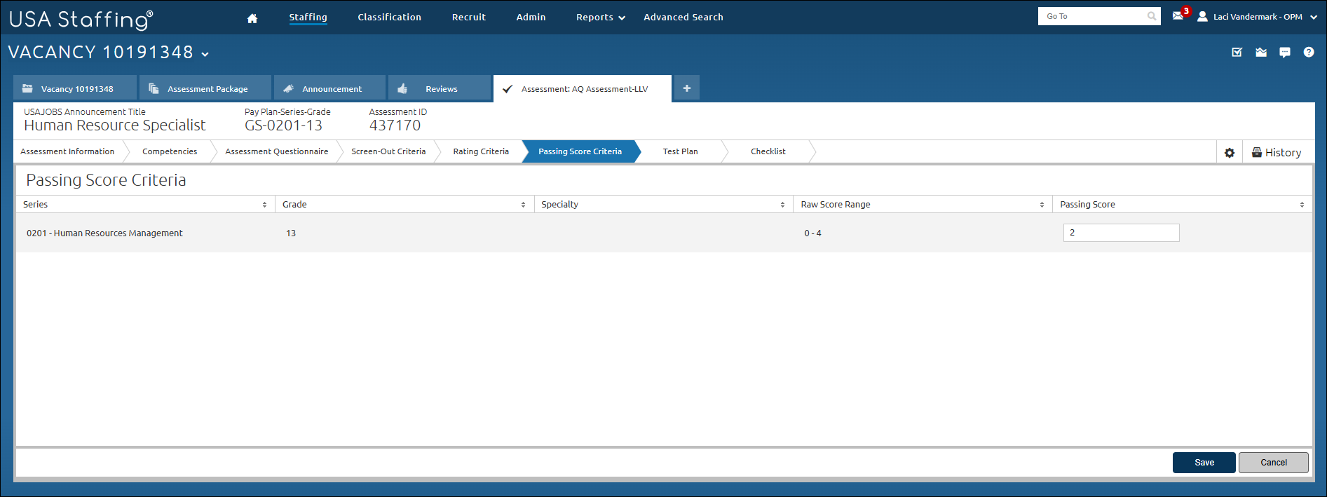 Passing Score Criteria Overview – USA Staffing Online Help