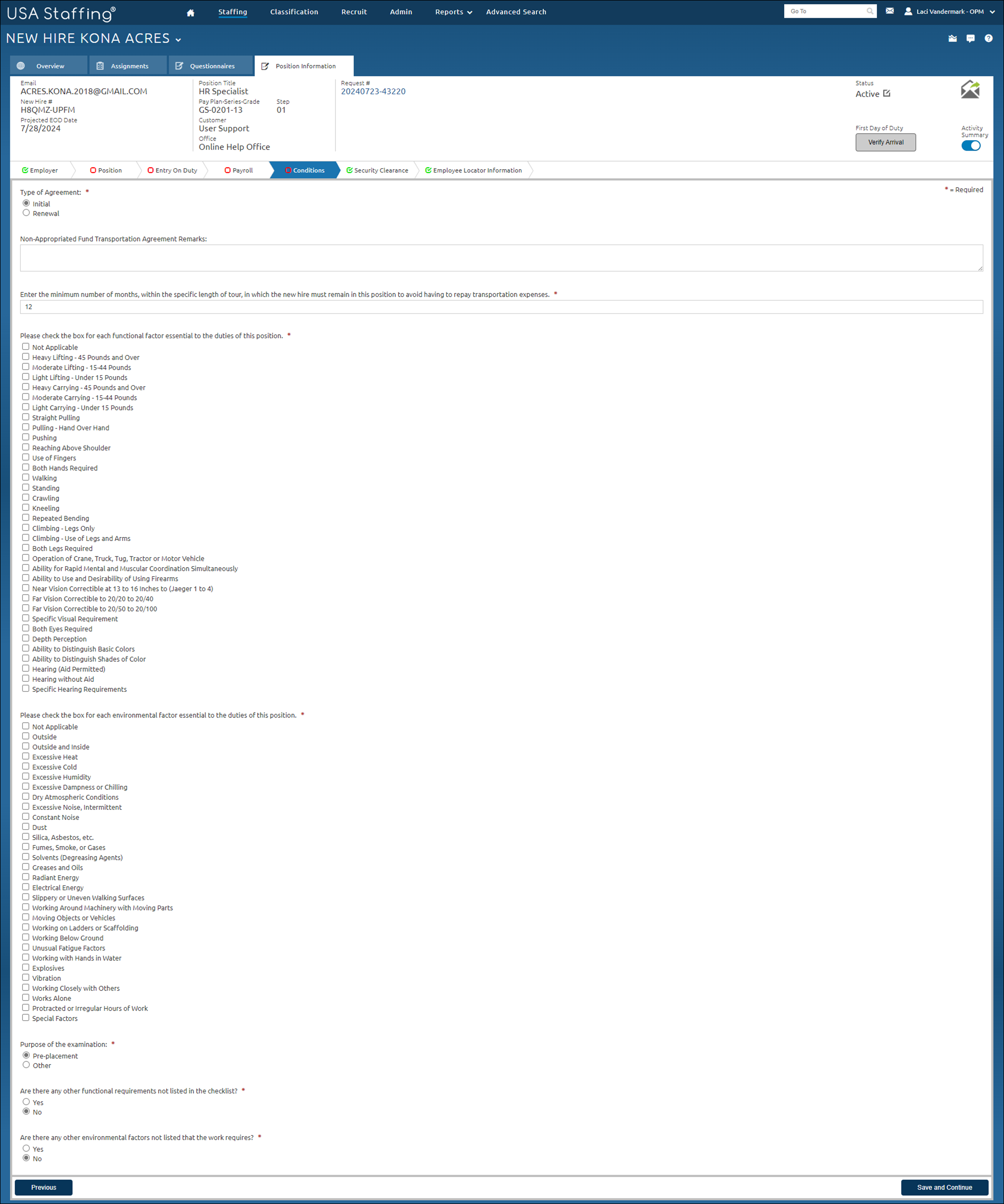 Position Information Questionnaire Overview – USA Staffing Online Help