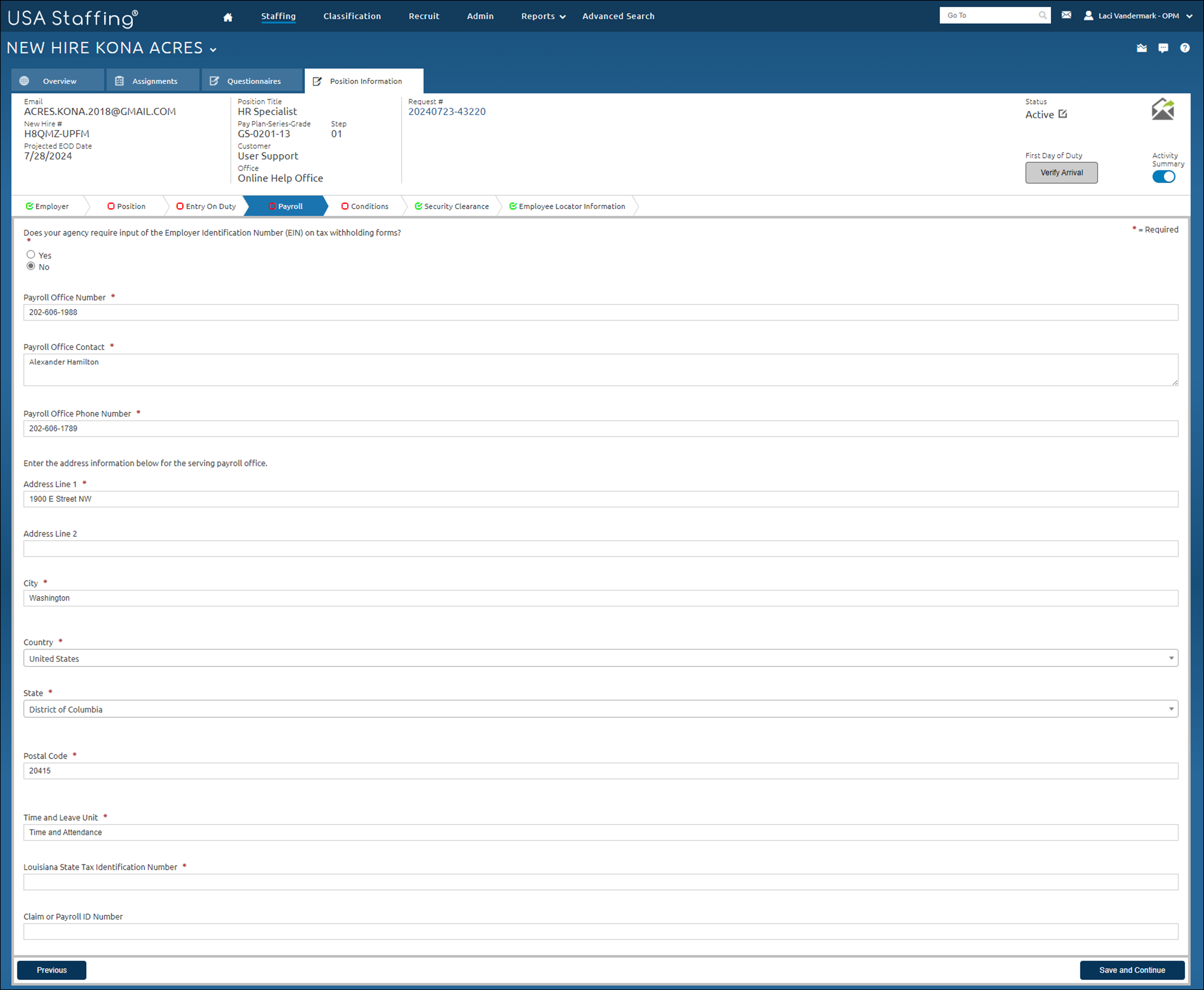Position Information Questionnaire Overview – USA Staffing Online Help