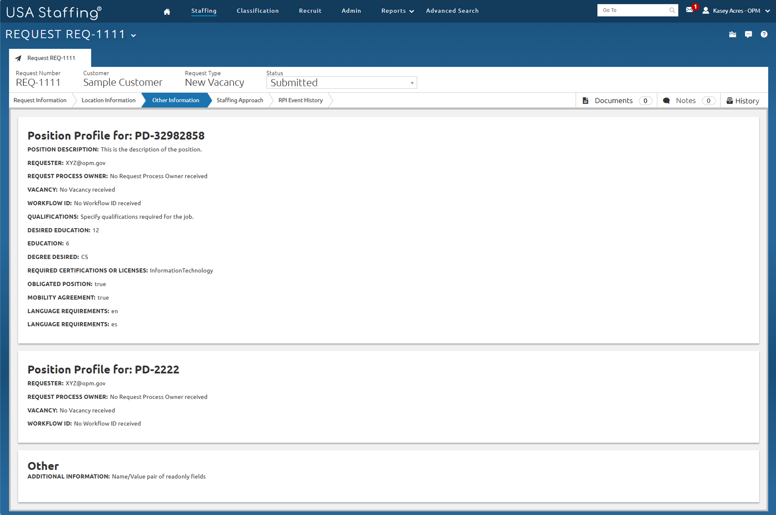 Other Information Overview – USA Staffing Online Help