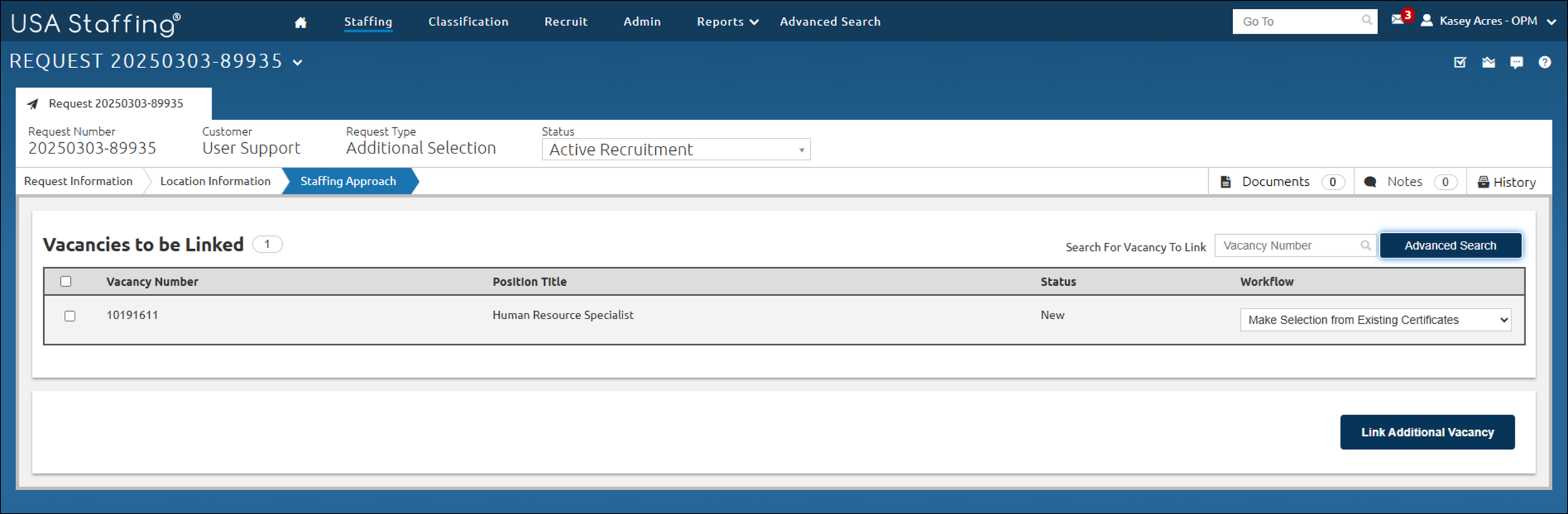 Staffing Approach Additional Selection Overview – USA Staffing Online Help